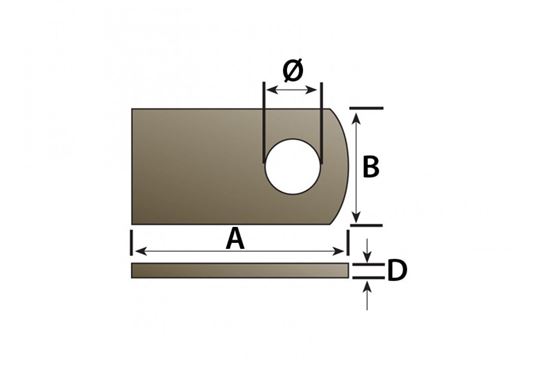 A 57 TOWING. 92MM X 50MM X 22MM ANTILUCE PLATE
